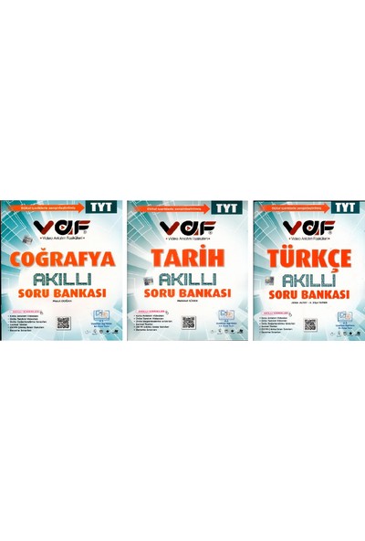 Vaf Yayınları TYT Soru Bankasıı Coğrafya - TYT Soru Bankası Tarih - Türkçe Soru Bankası Vaf Yayınları TYT Soru Bankasıı Coğrafya - TYT Soru Bankası Tarih - Türkçe Soru Bankası
