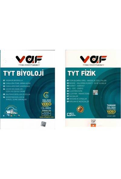 Vaf Yayınları TYT Fasikül Biyoloji - TYT Fasikül Fizik Vaf Yayınları TYT Fasikül Biyoloji - TYT Fasikül Fizik