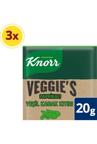 Knorr Veggies Paprikalı Yeşil Kabak 32GR x 3 Adet