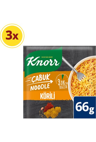 Knorr Çabuk Noodle Körili 66 gr x 3 Knorr Çabuk Noodle Körili 66 gr x 3