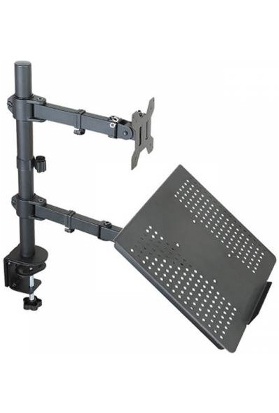 Polhammobile Polham Çift Kollu Yükseklik Ayarlı 15-27 İnç Monitör Tutucu ve Laptop Standı Masa Klipsli Stand Polhammobile Polham Çift Kollu Yükseklik Ayarlı 15-27 İnç Monitör Tutucu ve Laptop Standı Masa Klipsli Stand