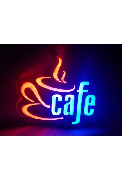 Cafe Tabela 43X41 cm LED Neon LED Logolu Neon Tabela Cafe Tabela 43X41 cm LED Neon LED Logolu Neon Tabela