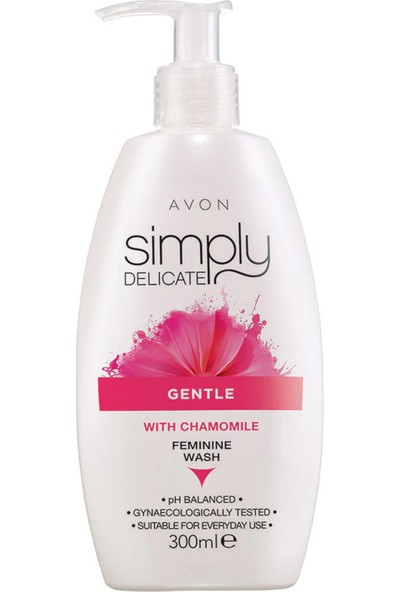 Avon Simply Delicate Gentle With Chamomile Papatya ve Cadı Fındığı Özlü Hijyenik Bölge Temizleyici 300 Ml.