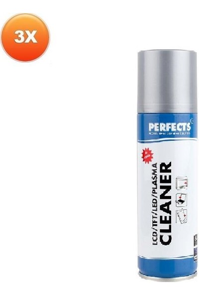 Perfects Lcd/Tft/Plasma Temizleyici Sprey 200 ml 3 Adet Perfects Lcd/Tft/Plasma Temizleyici Sprey 200 ml 3 Adet