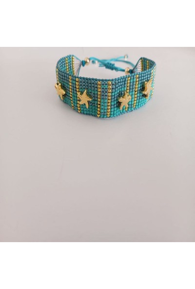 Takı Yıldızım Precious Yaz Esintisi Bileklik Turkuaz Mavisi Taşlı