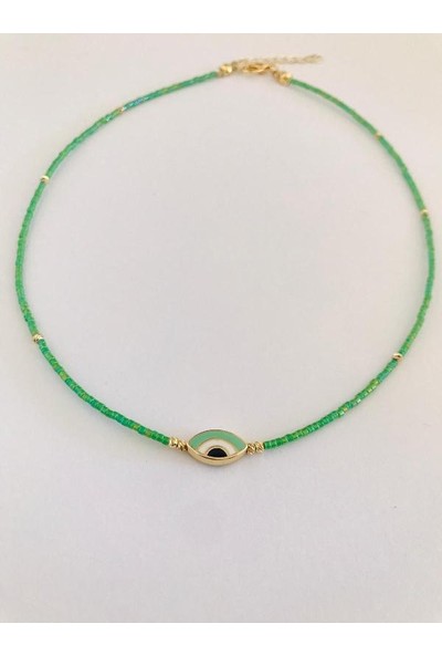 Takı Yıldızım Göz Nazar Boncuklu Miyuki Kolye Takı Yıldızım Göz Nazar Boncuklu Miyuki Kolye