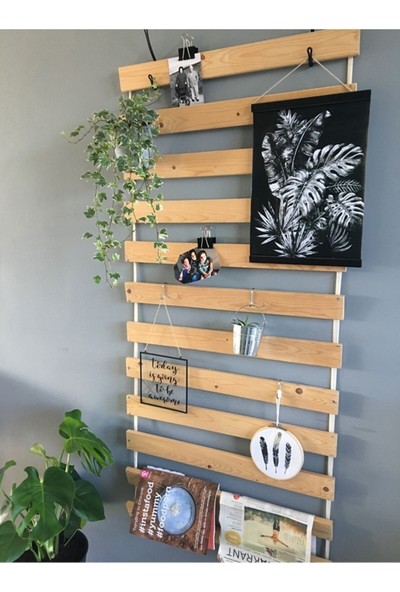 Bupa Home Ahşap Çok Fonksiyonlu Duvar Askısı Bupa Home Ahşap Çok Fonksiyonlu Duvar Askısı