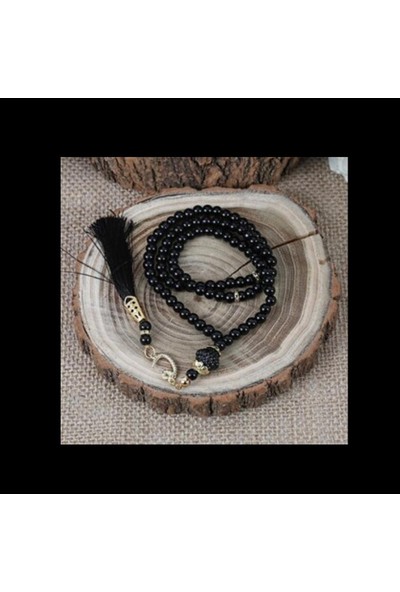 Nidanur Siyah Inci Tesbih 99'lu Vav'lı Nidanur Siyah Inci Tesbih 99'lu Vav'lı