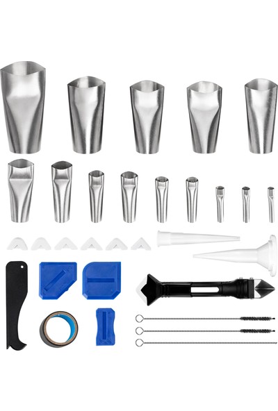 Catteo 31 Parça Silikon Ped Mutfak Banyo Penceresi Için Mastik Pansuman Aracı ( Yurt Dışından)