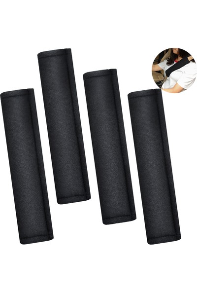 Catteo 4 Adet Araba Emniyet Kemeri Omuz Kılıfı -Siyah (Yurt Dışından) Catteo 4 Adet Araba Emniyet Kemeri Omuz Kılıfı -Siyah (Yurt Dışından)