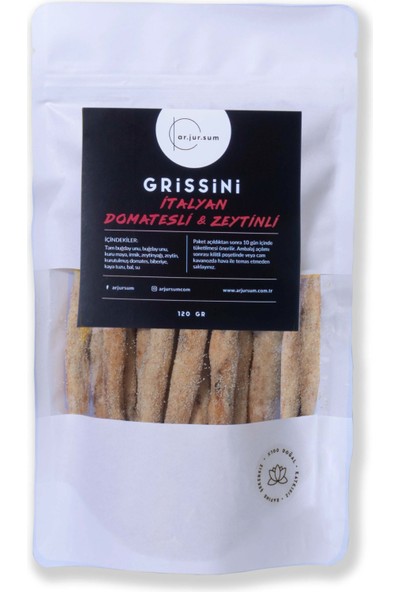 Ar.Jum.Sum Grissini Italyan Domatesli & Zeytinli - 120GR. Ar.Jum.Sum Grissini Italyan Domatesli & Zeytinli - 120GR.