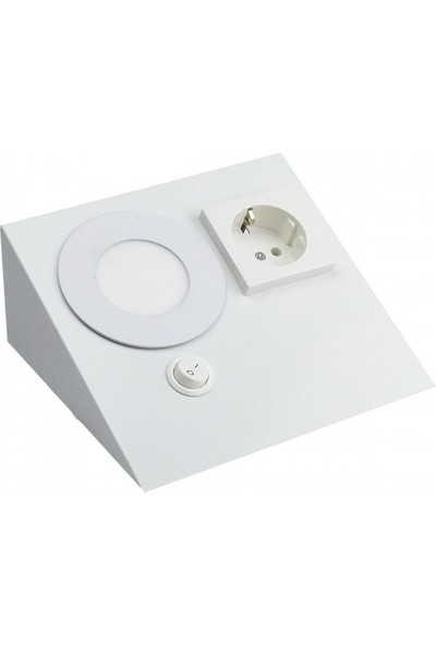 Erva Tezgah Altı Priz Tekli Panel Spot Günışığı Erva Tezgah Altı Priz Tekli Panel Spot Günışığı