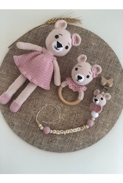Amigurumi Garajı Amigurumi Ayıcık Yenidoğan Set