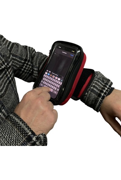 Motobros Motosiklet Kola Takılan Çantalı Telefon Tutucu Kol Telefon Tutucu 6.7 Motobros Motosiklet Kola Takılan Çantalı Telefon Tutucu Kol Telefon Tutucu 6.7