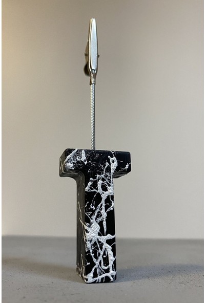 KatreCraft Not/fotoğraf Tutucu T Harfi Mermer