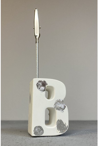 KatreCraft Not/fotoğraf Tutucu B Harfi Silver