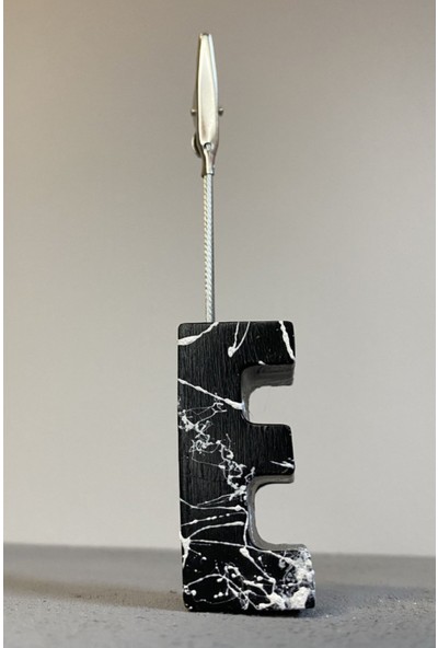 KatreCraft Not/fotoğraf Tutucu E Harfi Mermer