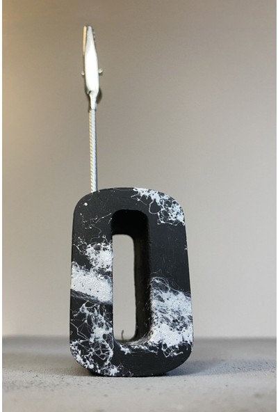 KatreCraft Not/fotoğraf Tutucu O Harfi Mermer