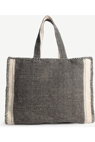 Yargıcı Dokuma Kumaş Büyük El Çantası