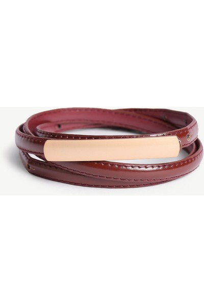 Yargıcı Toka Detaylı Ince Kemer,