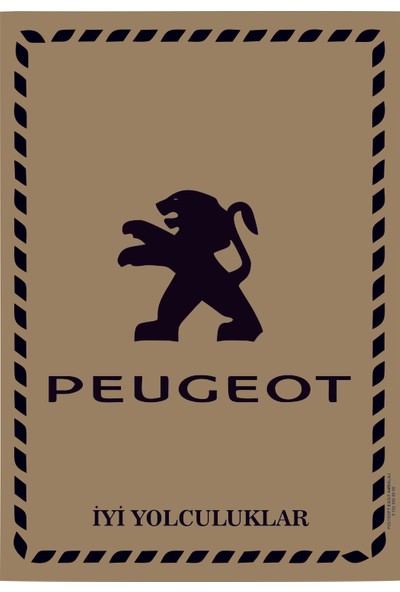 Polysoft Kağıt Peugeot Baskılı Kraft 35 x 50 cm 135 gr
