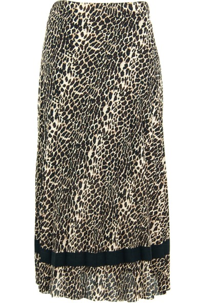 Oppland Kadın Leopar Desen Butik Etek Krinkle Kumaştan Beli Ribanalı Içi Astarlı Oppland Kadın Leopar Desen Butik Etek Krinkle Kumaştan Beli Ribanalı Içi Astarlı
