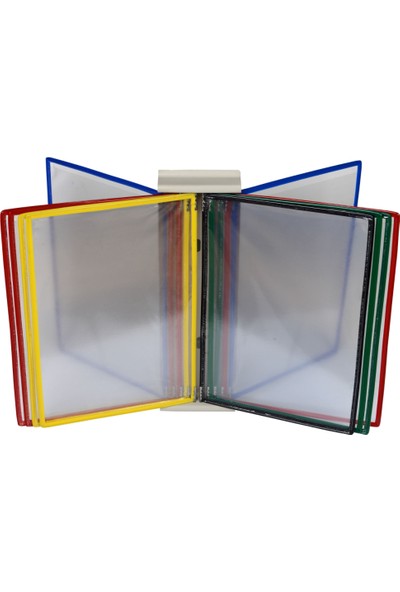 Zuzu Şömiz Duvar Tipi 5li A4 Evrak Tutucu 5 Renk Dosya +Metal Aparat Zuzu Şömiz Duvar Tipi 5li A4 Evrak Tutucu 5 Renk Dosya +Metal Aparat