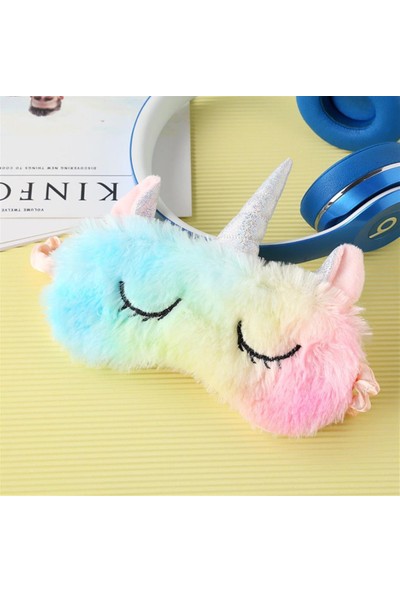 Hd Marketim Peluş Unicorn Rainbow Gökkuşağı Renkli Göz Uyku Bandı Bandana Hd Marketim Peluş Unicorn Rainbow Gökkuşağı Renkli Göz Uyku Bandı Bandana