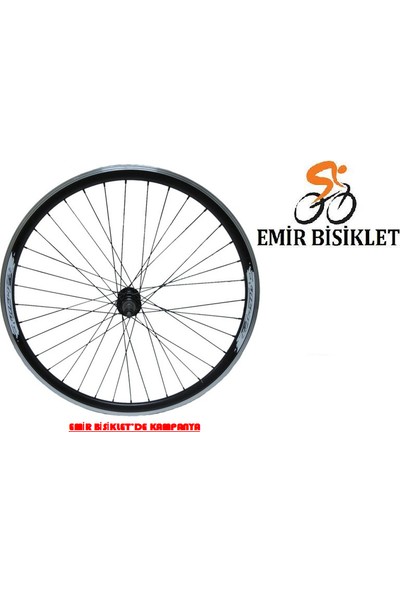 [**//emir Bisiklet'de]**]///[orjinal Corelli ///**]carelle Üretim (26) Ön Duble Çift Kat Jant Siyah///**]