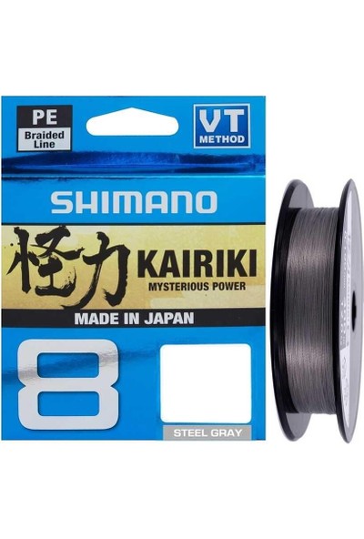 Shimano Kairiki X8 300 mt Steel Grey Örgü Ip Misina