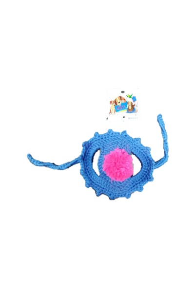 Mrv Pet Kedi & Köpek Şapkası Antibakteriyel Ip Örgü Mavi & Pembe