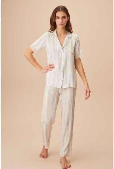 Suwen Cindy Maskulen Pijama Takımı