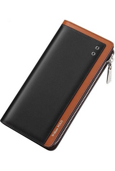 Italyan Deri Siyah Erkek Kartlık & Cüzdan