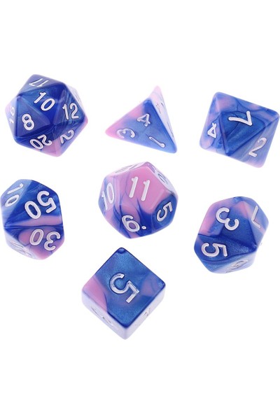 Lovoski 7 x Polyhedral Zar Zar Masası Oyunları Için Mavi Pembe (Yurt Dışından) Lovoski 7 x Polyhedral Zar Zar Masası Oyunları Için Mavi Pembe (Yurt Dışından)