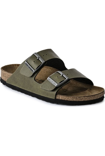 Birkenstock Arizona 1003151 Pull Up Olive Yeşil Kadın Terlik Birkenstock Arizona 1003151 Pull Up Olive Yeşil Kadın Terlik