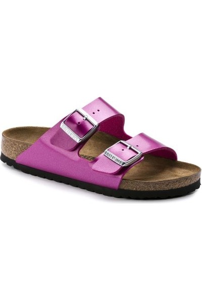 Birkenstock Arizona 1012968 Bayan Terlik-Electric Metallic Magent