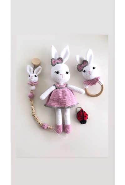 Amigurumi Garajı Amigurumi Tavsan Yenidoğan Set