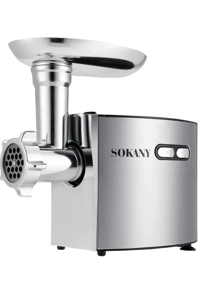 Sokany SK-091 2500W Elektrikli Paslanmaz Kıyma Makinesi - Gümüş (Yurt Dışından)