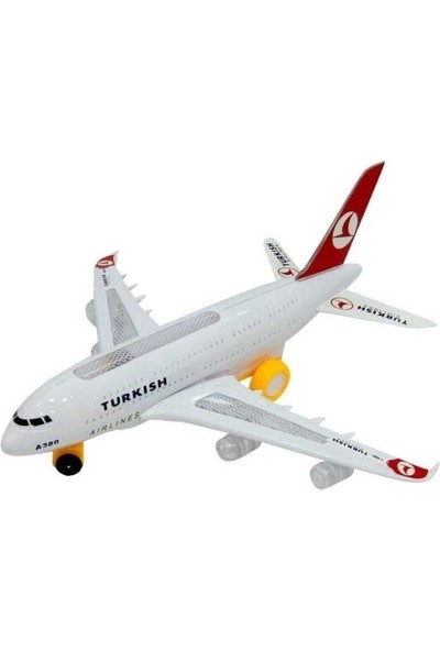 Prestij Oyuncak Turkish Airlines Airbus A380 Oyuncak Uçak Pilli Işıklı 30 cm Prestij Oyuncak Turkish Airlines Airbus A380 Oyuncak Uçak Pilli Işıklı 30 cm