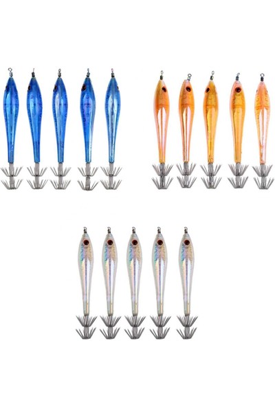Homyl 15 Adet Koyu Balıkçılık Lures Içinde Parıltı Chıd Yakalamak Yem Jigs Kanca Kalamar Yem Kanca (Yurt Dışından)