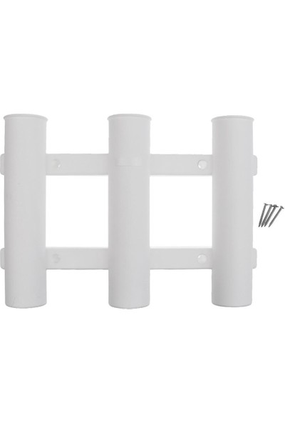 Homyl Tekne Balıkçılık Üçlü Tüp Çubuk Tutucu Raf Depolama Tutucu Mücadele Ekipmanları 3 (Yurt Dışından)