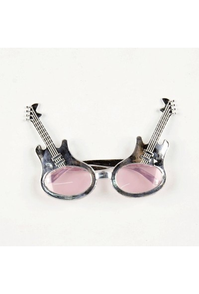 Samur Amazeus Rockn Roll Retro Gitar Şekilli Parti Gözlüğü Gümüş Renk Samur Amazeus Rockn Roll Retro Gitar Şekilli Parti Gözlüğü Gümüş Renk