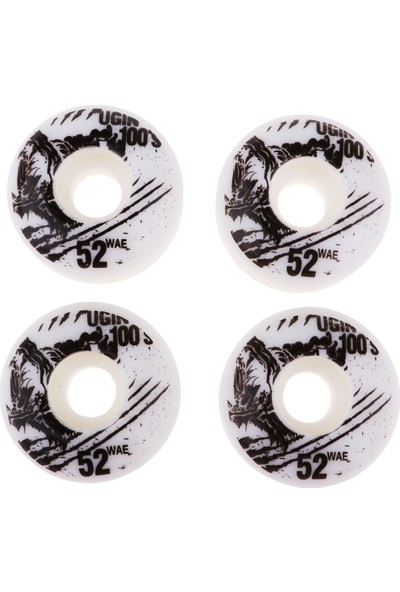 4 Adet Pu Kaykay Tekerlekleri Yedek Beyaz 4 Adet Pu Kaykay Tekerlekleri Yedek Beyaz