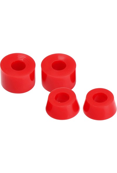 4x 92A Üst Alt Kaykay Kamyonu Burç Longboard Yeniden Inşaat Kiti Donanım Kırmızı