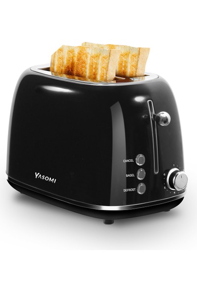 Yasomi ST028 Siyah Ekmek Kızartma Makinesi 825W (Yasomi Türkiye Garantili )