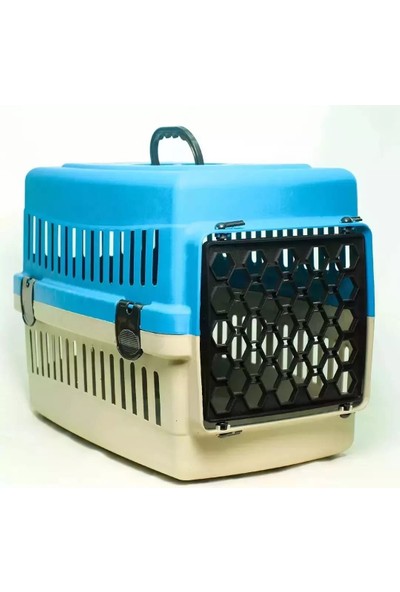 Standart Üstü Kedi Köpek Taşıma Seyahat Çantası Mavi Renk 50 x 34 x 33 cm