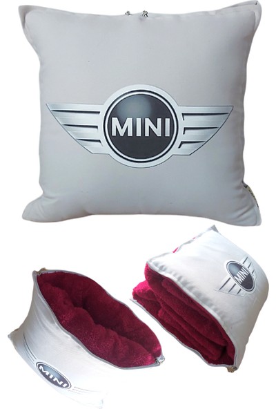 Caisya Butik Mini Cooper Baskılı Battaniyeli Opsiyonel Yastık Caisya Butik Mini Cooper Baskılı Battaniyeli Opsiyonel Yastık