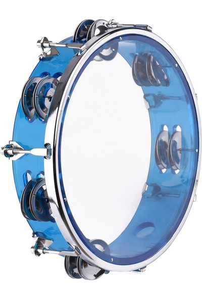 Çift Sıra Jingles Vurmalı Enstrüman ile 8/13 Inç Tef Handbell El Davul Çift Sıra Jingles Vurmalı Enstrüman ile 8/13 Inç Tef Handbell El Davul