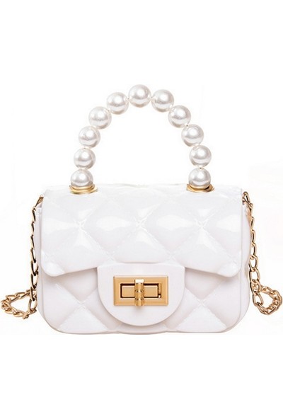 Kadın Mini Çanta Yeni Zarif Omuz Messenger Taşınabilir Zincir Çanta Kız Pvc Jöle Çanta Inci Crossbody Eşkenar Dörtgen Küçük Kare Çanta Kadın Mini Çanta Yeni Zarif Omuz Messenger Taşınabilir Zincir Çanta Kız Pvc Jöle Çanta Inci Crossbody Eşkenar Dörtgen Küçük Kare Çanta