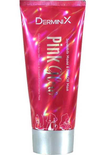 Derminix Pink Glow Detox Etkili Greyfurt Özlü Soyulabilir Maske 100ML Derminix Pink Glow Detox Etkili Greyfurt Özlü Soyulabilir Maske 100ML
